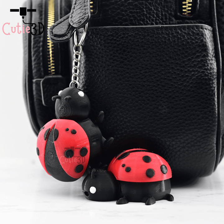 3D Printable Digital Downloads - Cutie3D Keycap Fidget Clicker Adorable Ladybug Keychain - Cute ...